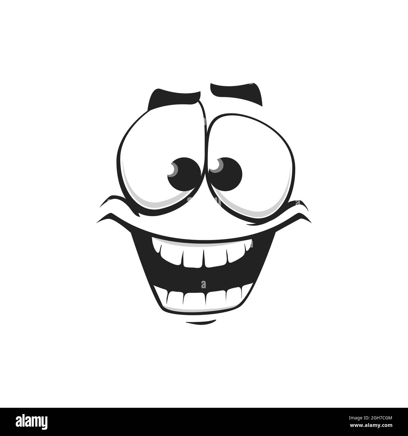 Cartoon emoji emoticon crying face Schwarzweiß-Stockfotos und -bilder ...