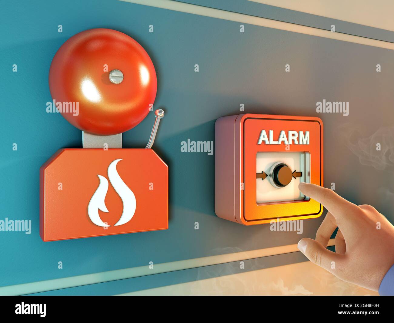 Feueralarm symbol -Fotos und -Bildmaterial in hoher Auflösung – Alamy