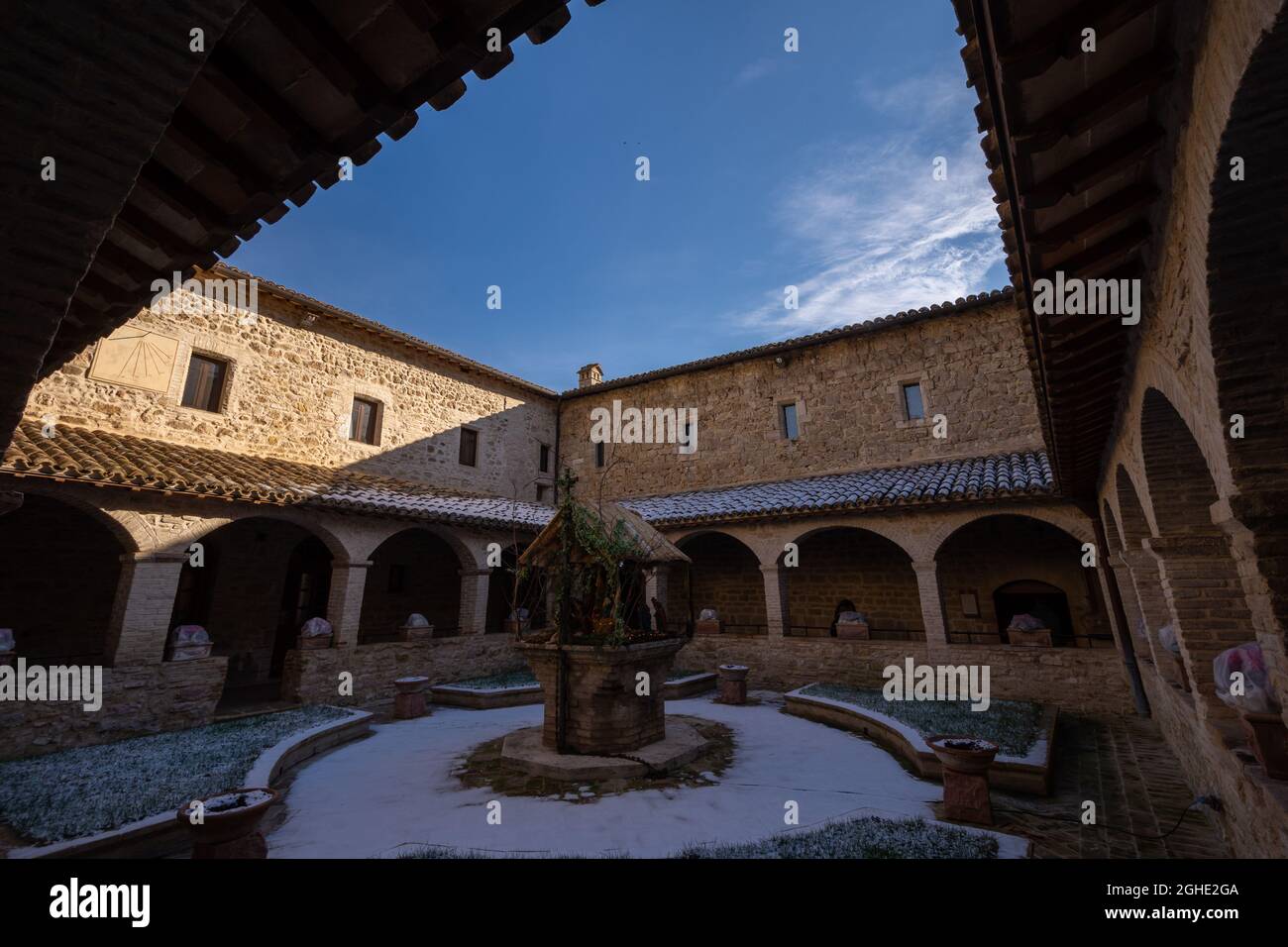 Assisi, Kirche von San Damiano. Die Kirche von San Damiano, ist der Ort, wo St. Clare starb und ...