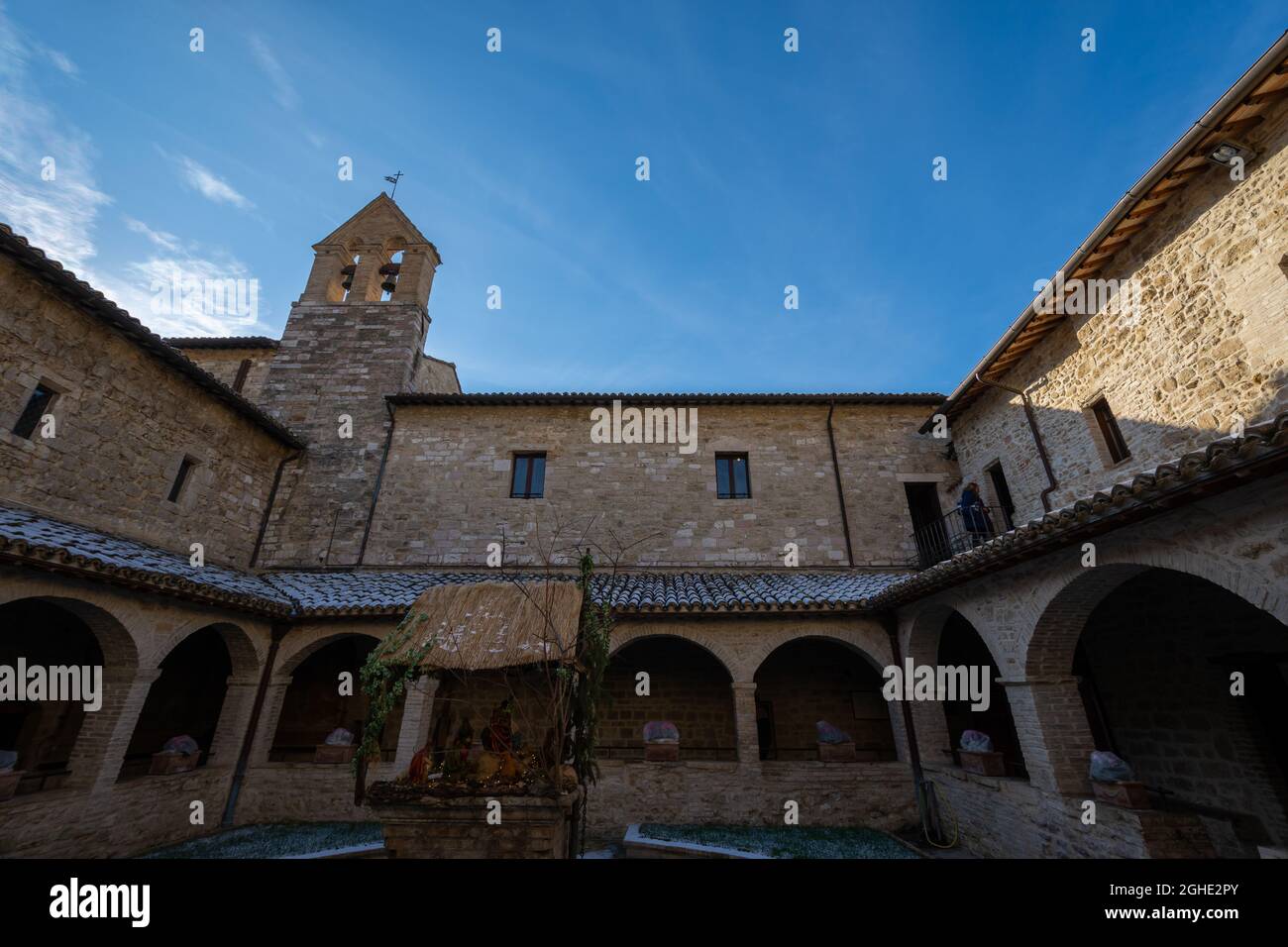 Assisi, Kirche von San Damiano. Die Kirche von San Damiano, ist der Ort, wo St. Clare starb und ...