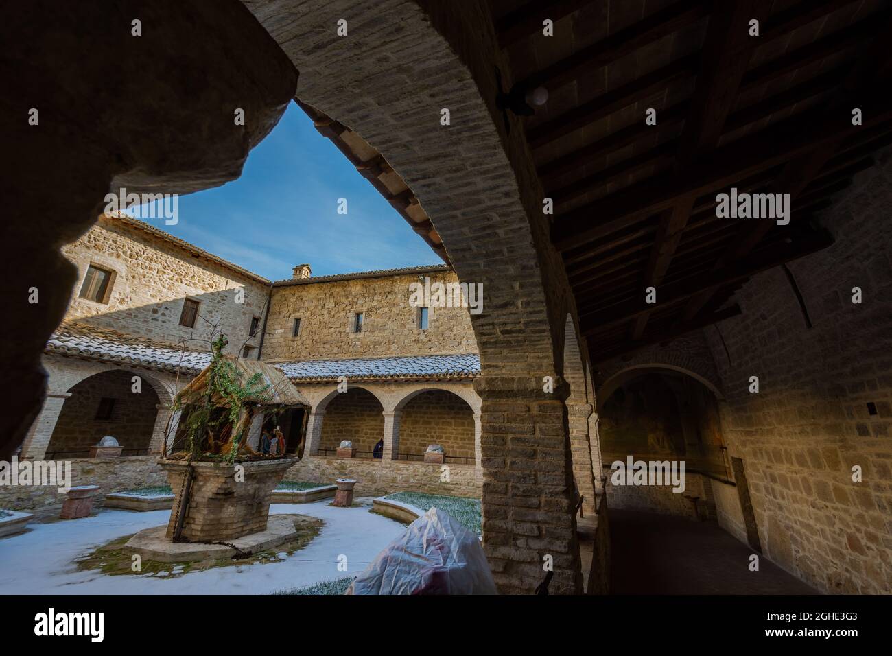 Assisi, Kirche von San Damiano. Die Kirche von San Damiano, ist der Ort, wo St. Clare starb und ...