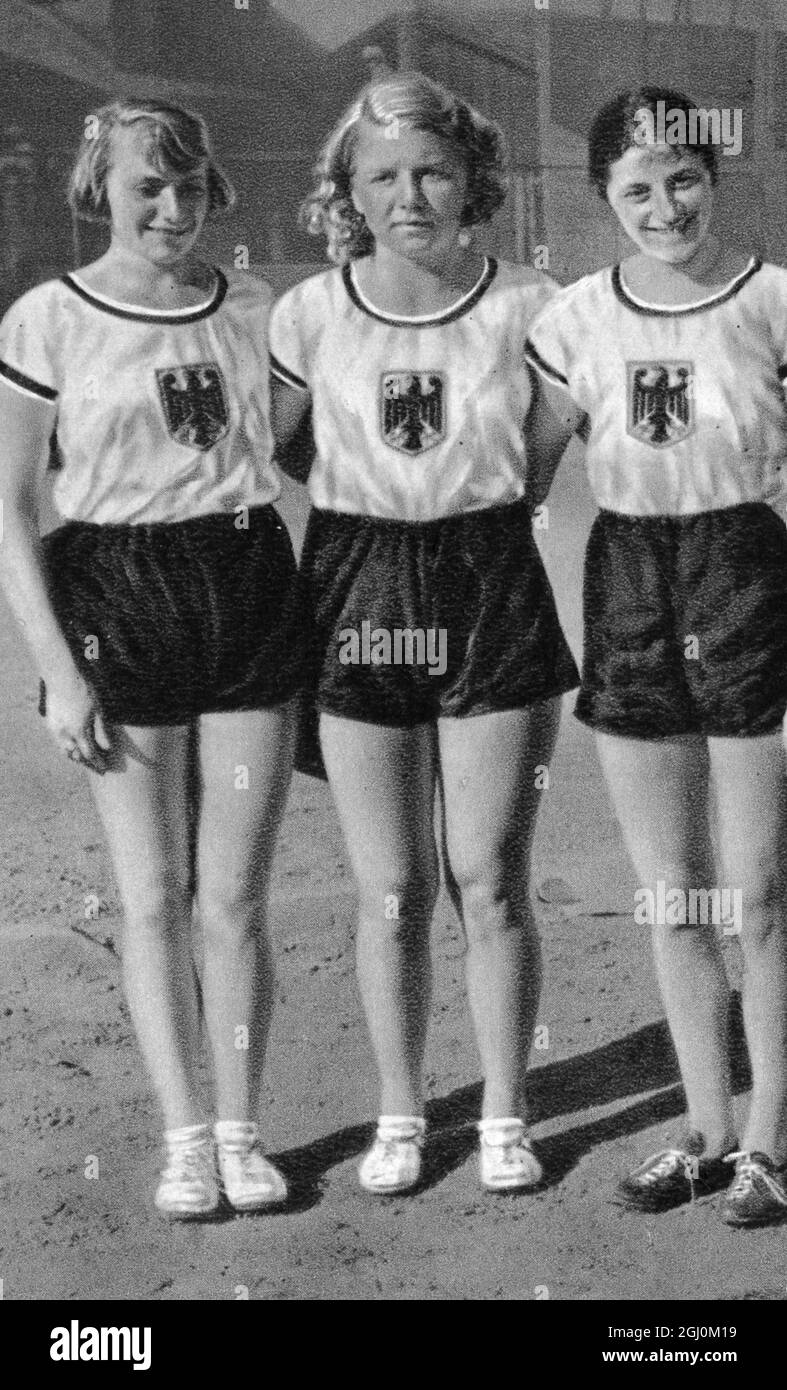 1932 Olympische Spiele, Los Angeles, USA, Deutsche Athleten Ottilie ...