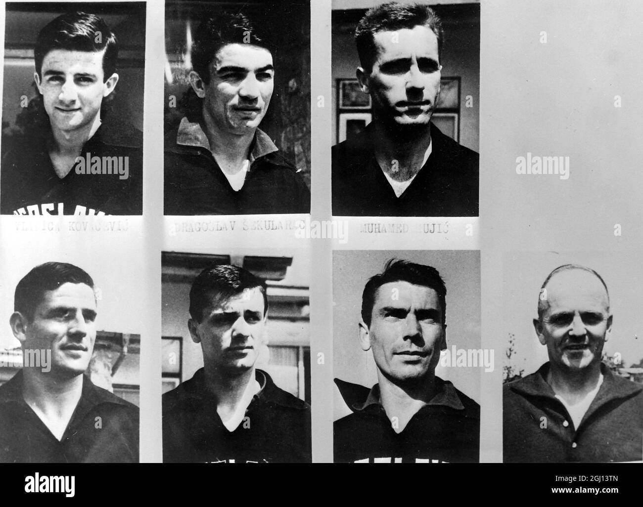 FUSSBALL JUGOSLAWISCHEN MANNSCHAFT FÜR DIE WM IN CHILE - ; 16. MAI 1962 ...