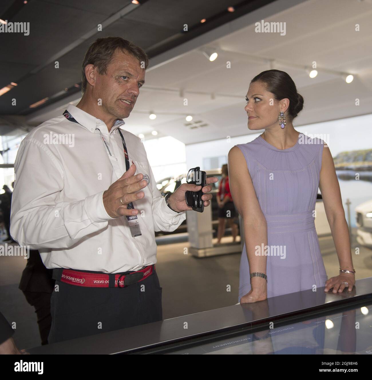 LISSABON 20150604 Schwedens Kronprinzessin Victoria und Knut Frostad ...