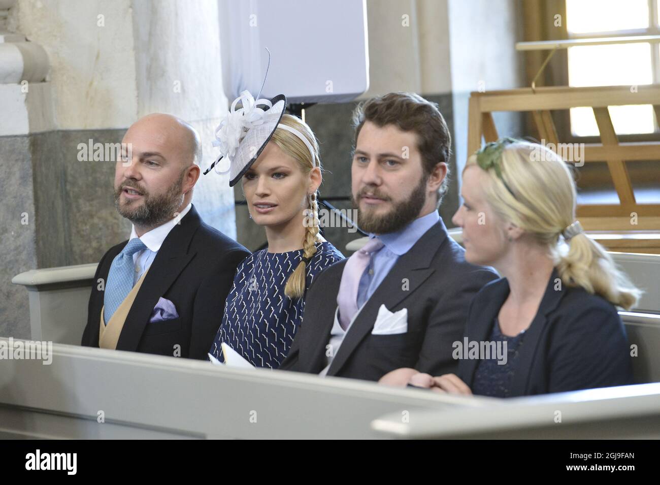. Oscar Magnuson Ehefrau Emma Ledent und Victor Magnuson mit Frau Frida ...
