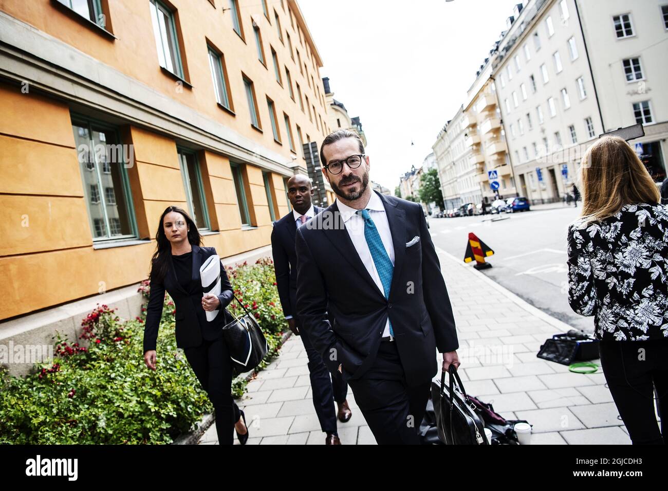 Slobodan Jovicic, Verteidiger von ASAP Rocky, trifft am 30. Juli 2019 ...