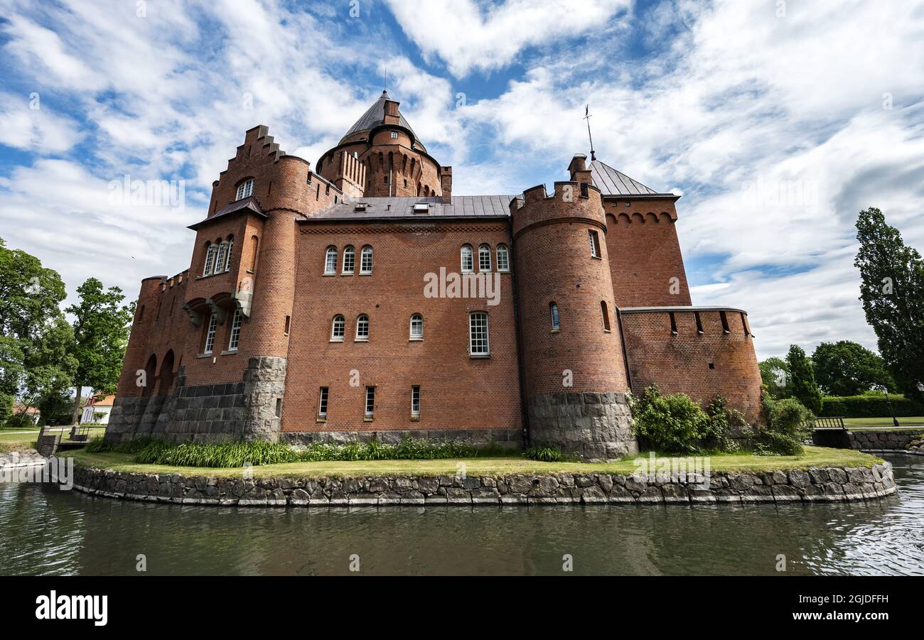 Schloss Hjularod (schwedisch: Hjularods Slott) in der Gemeinde Eslov ...