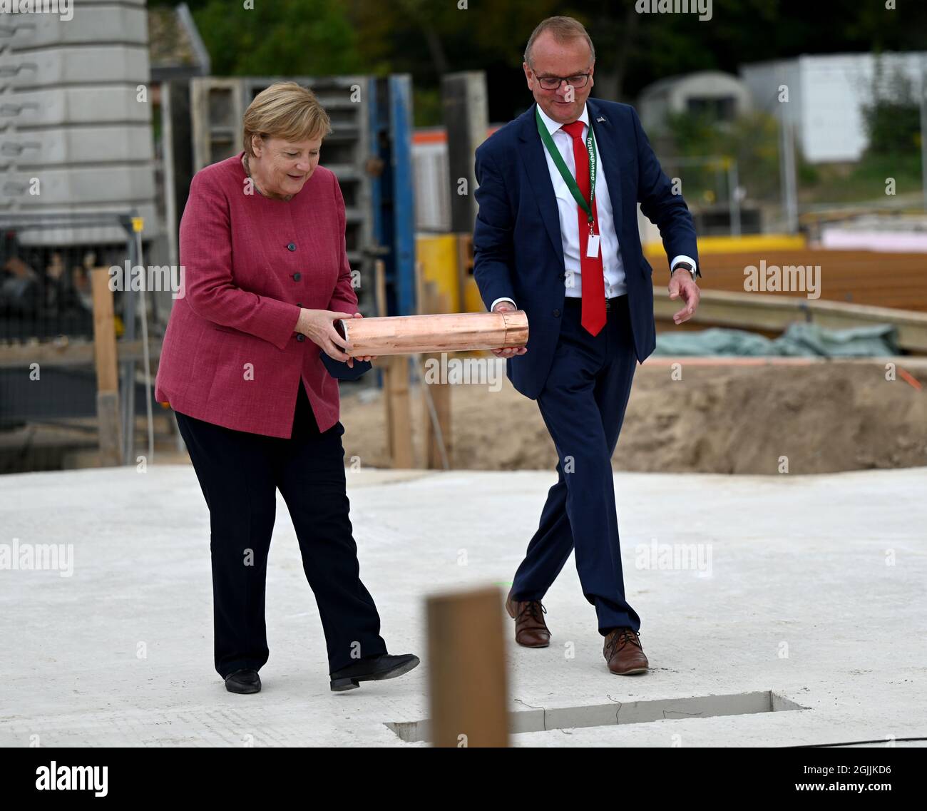 Templin, Deutschland. September 2021. Bundeskanzlerin Angela Merkel ...