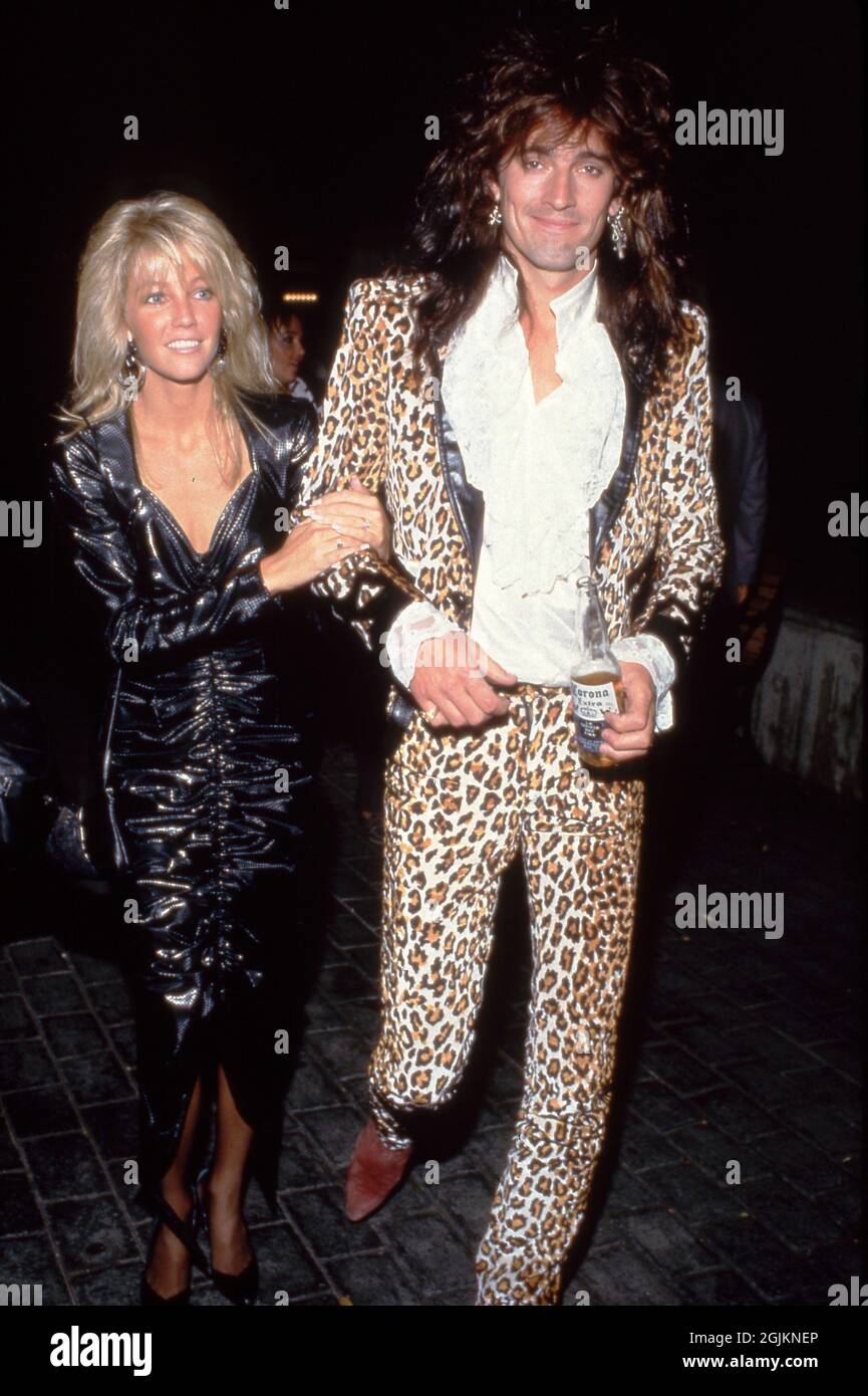 Tommy Lee und Heather Locklear um die 1980er Jahre Credit: Ralph ...