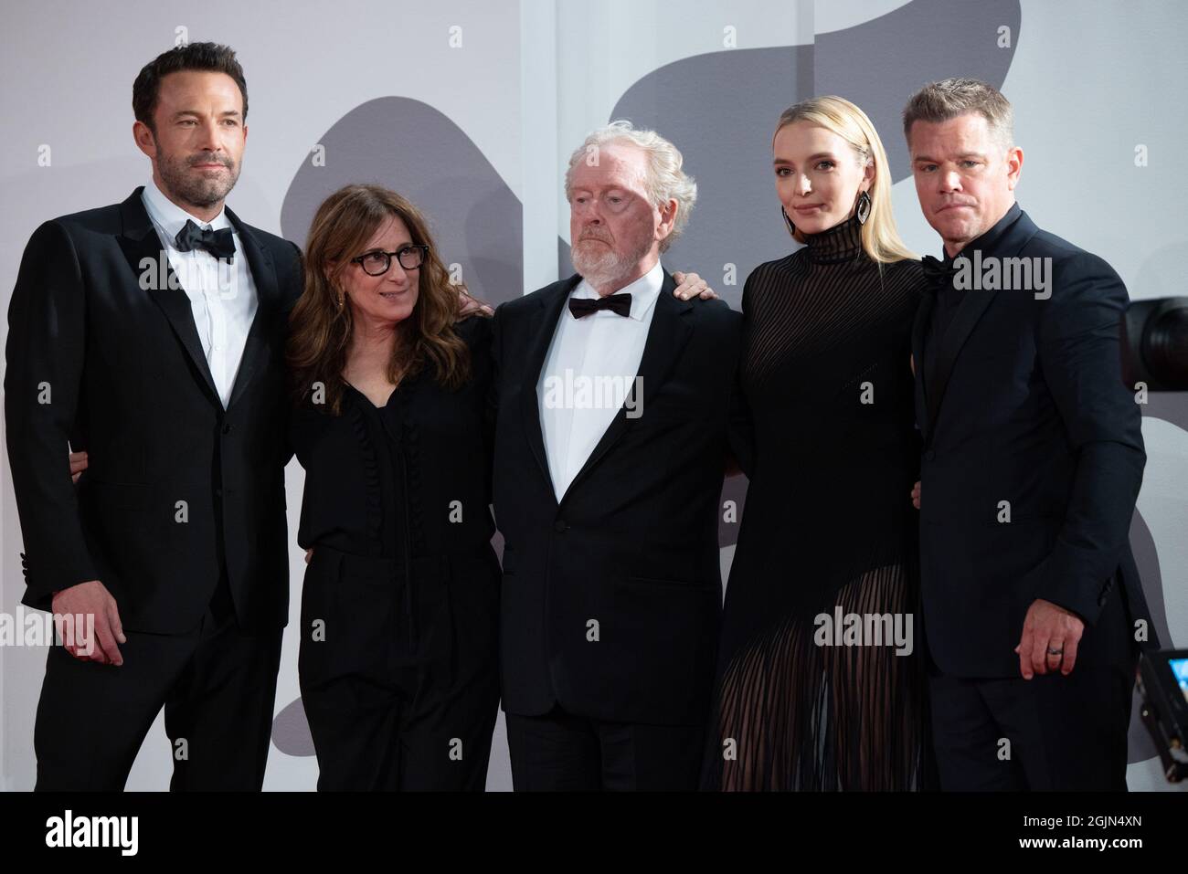 Ben Affleck, Nicole Holofcener, Matt Damon, Jodie Comer und Regisseur ...