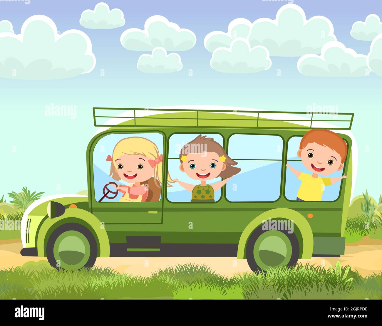 Comic auto urlaub -Fotos und -Bildmaterial in hoher Auflösung – Alamy