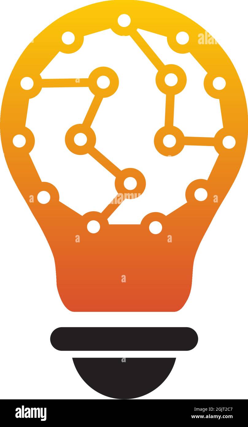 Elektrische Lampe Symbol Logo Design Inspiration Vektor Vorlage Stock ...