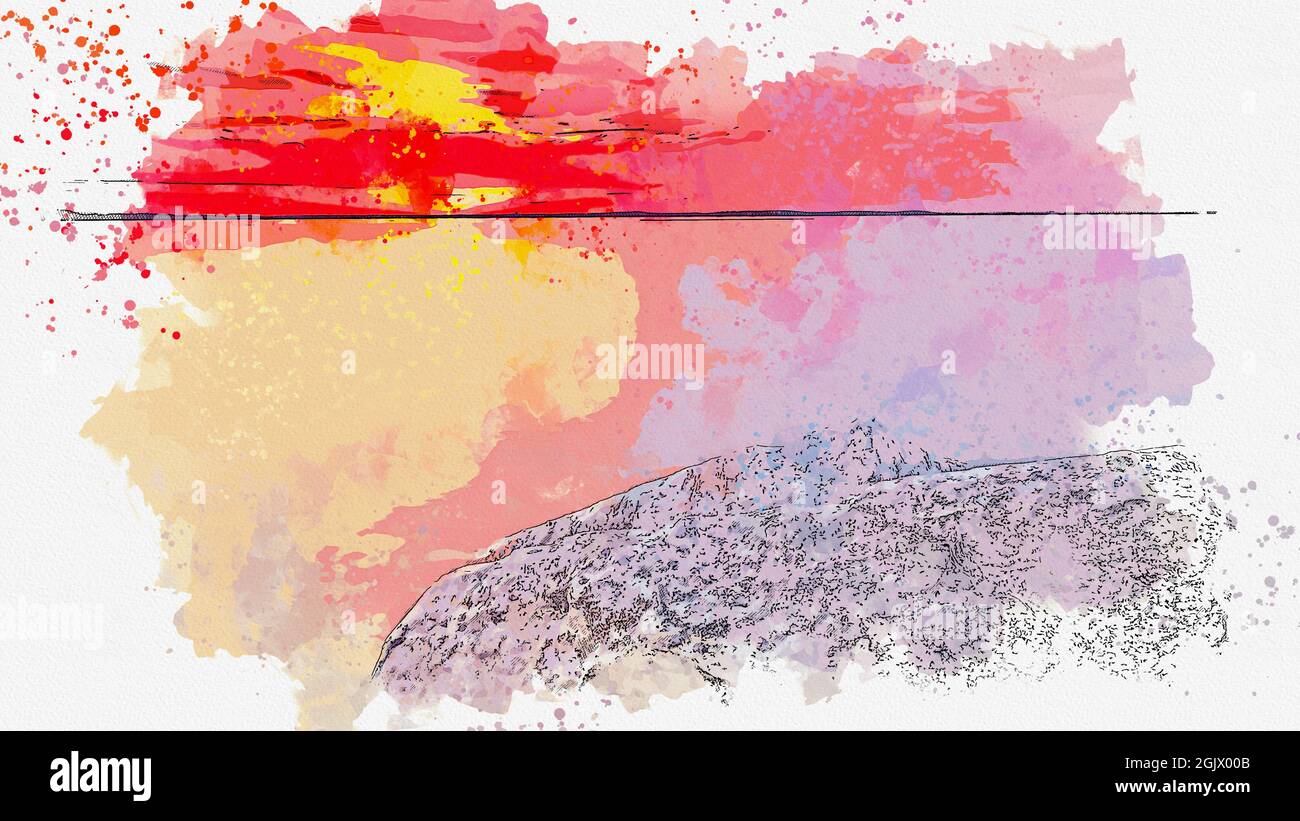 Aquarell, Tinte, Pinsel, vintage, retro, Alt, Fotografie, Jahrhundert ...