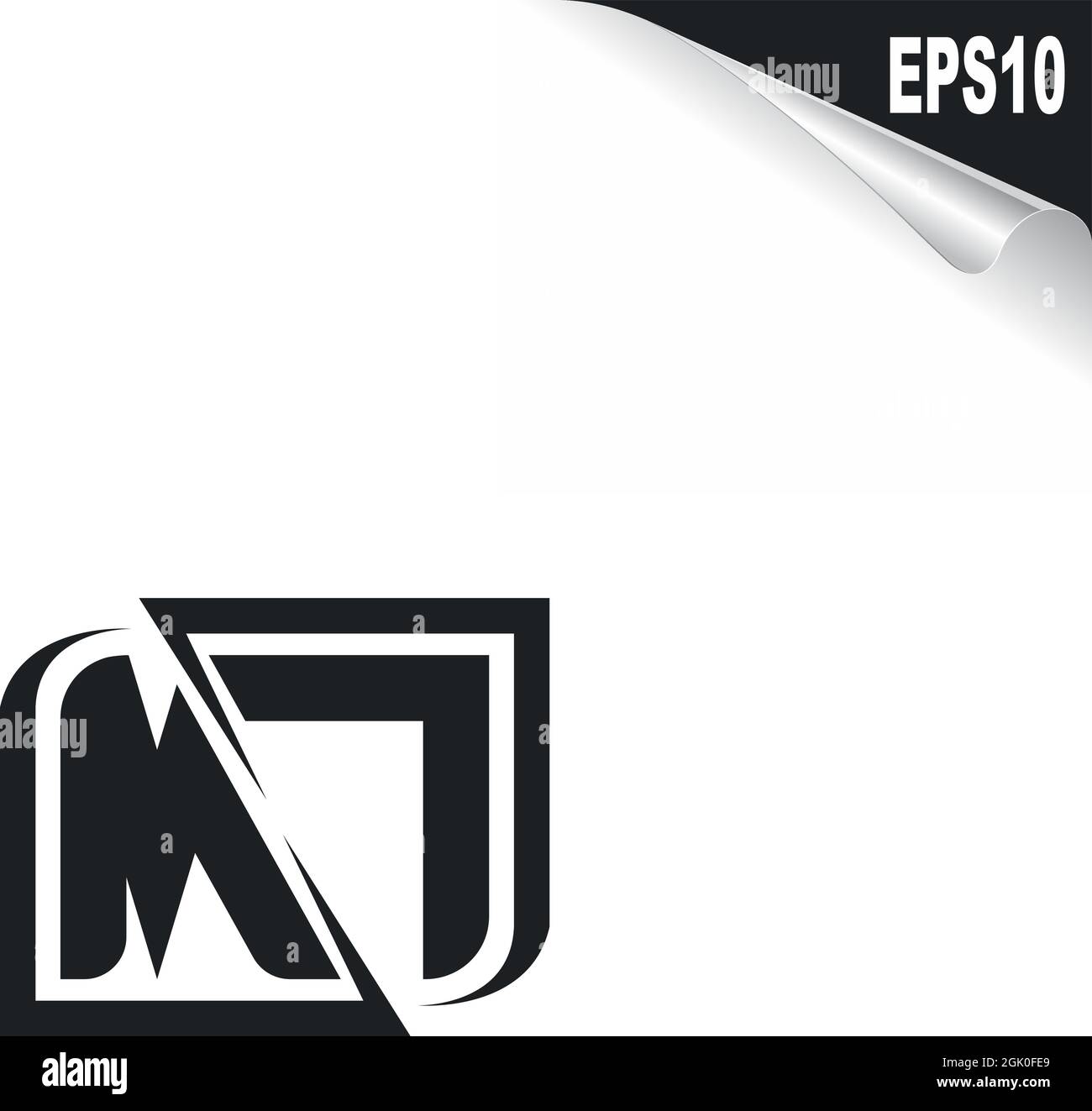 Ml logo design Stock-Vektorgrafiken kaufen - Alamy