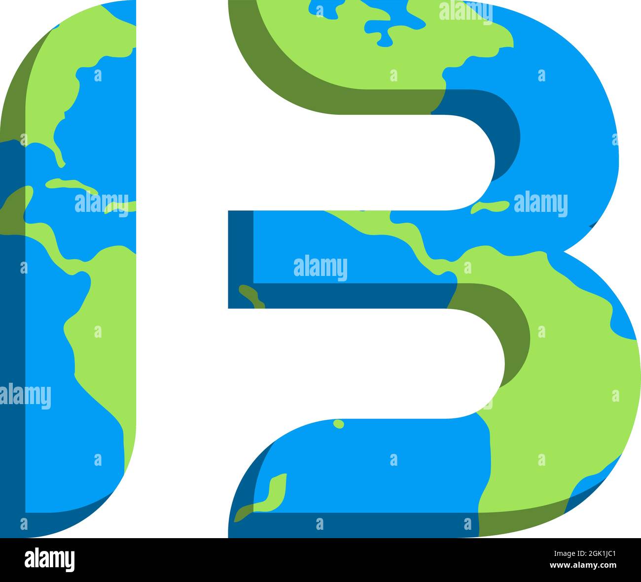 Ursprüngliches IB-Logo mit World Map-Stil, Logo-Business-Branding Stock ...