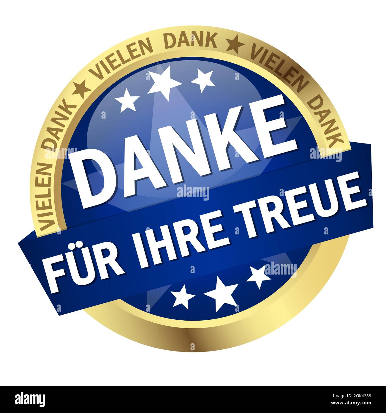 Vielen dank für ihre treue Ausgeschnittene Stockfotos und -bilder - Alamy