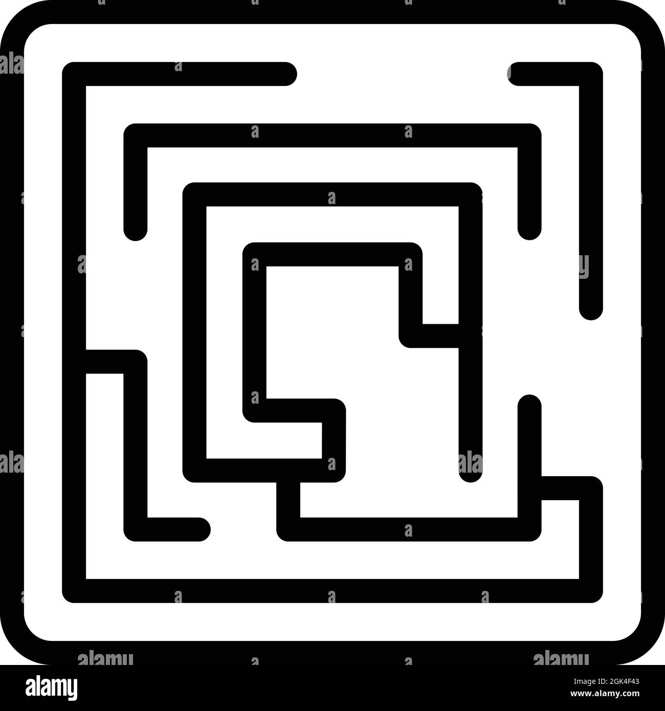 Strichcode-Vektor für Labyrinth-Barcode-Symbol. QR-Code. Scanner-qrcode ...