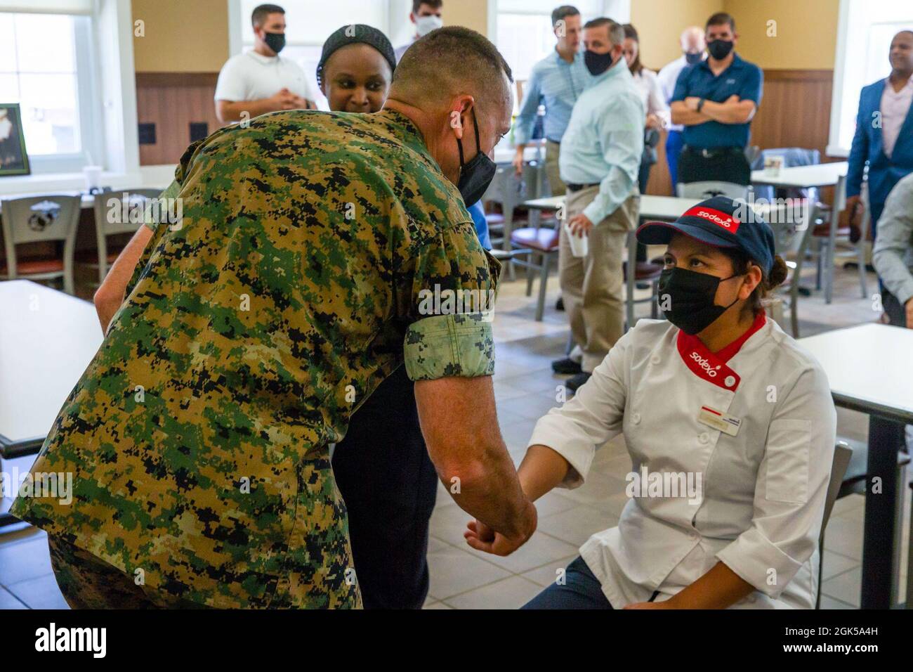 U.S. Marine Corps Sgt. Maj. Christopher Adams, Hauptfeldwebel der ...