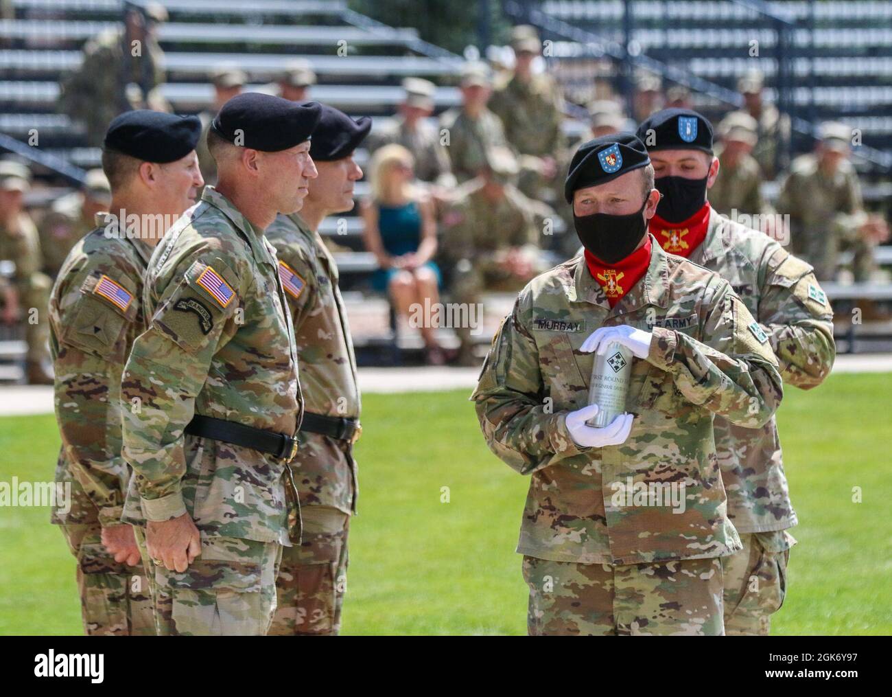 Der Generalmajor Matthew McFarlane gibt das Kommando über die 4 ...