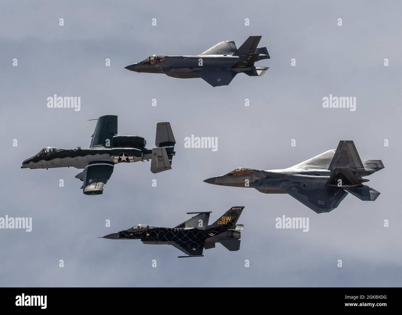 Die vier einschiffigen Jet-Demonstrationsteams des Air Combat Command ...