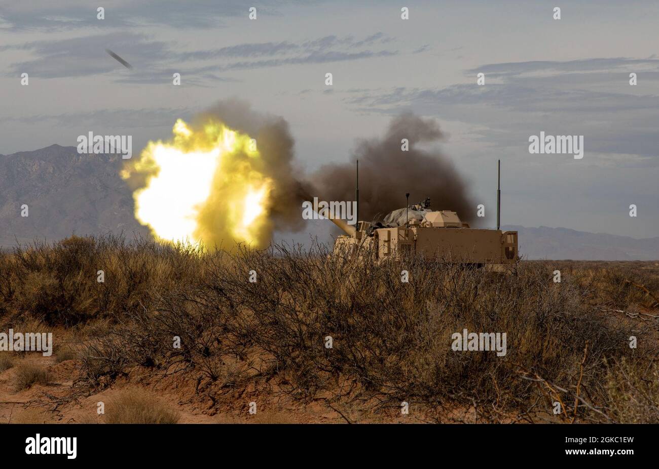 Soldaten der US-Armee mit 2. Bataillon, 3. Artillerieregiment, 1 ...