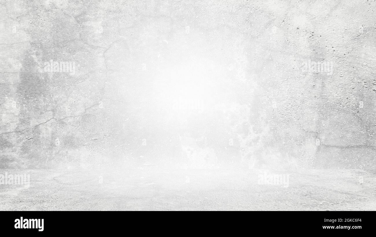 Grungiger weißer Hintergrund aus Naturzement oder Stein alter Struktur ...