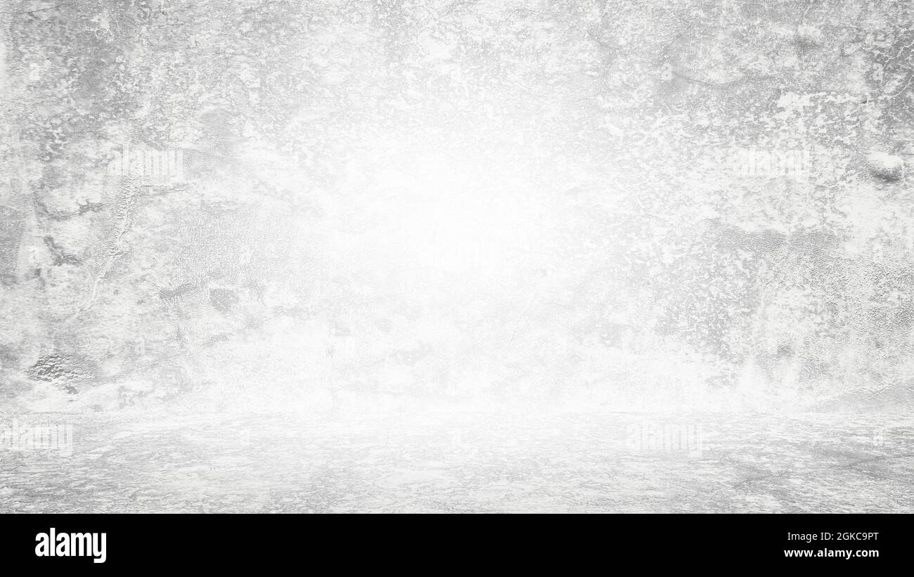 Grungiger weißer Hintergrund aus Naturzement oder Stein alter Struktur ...