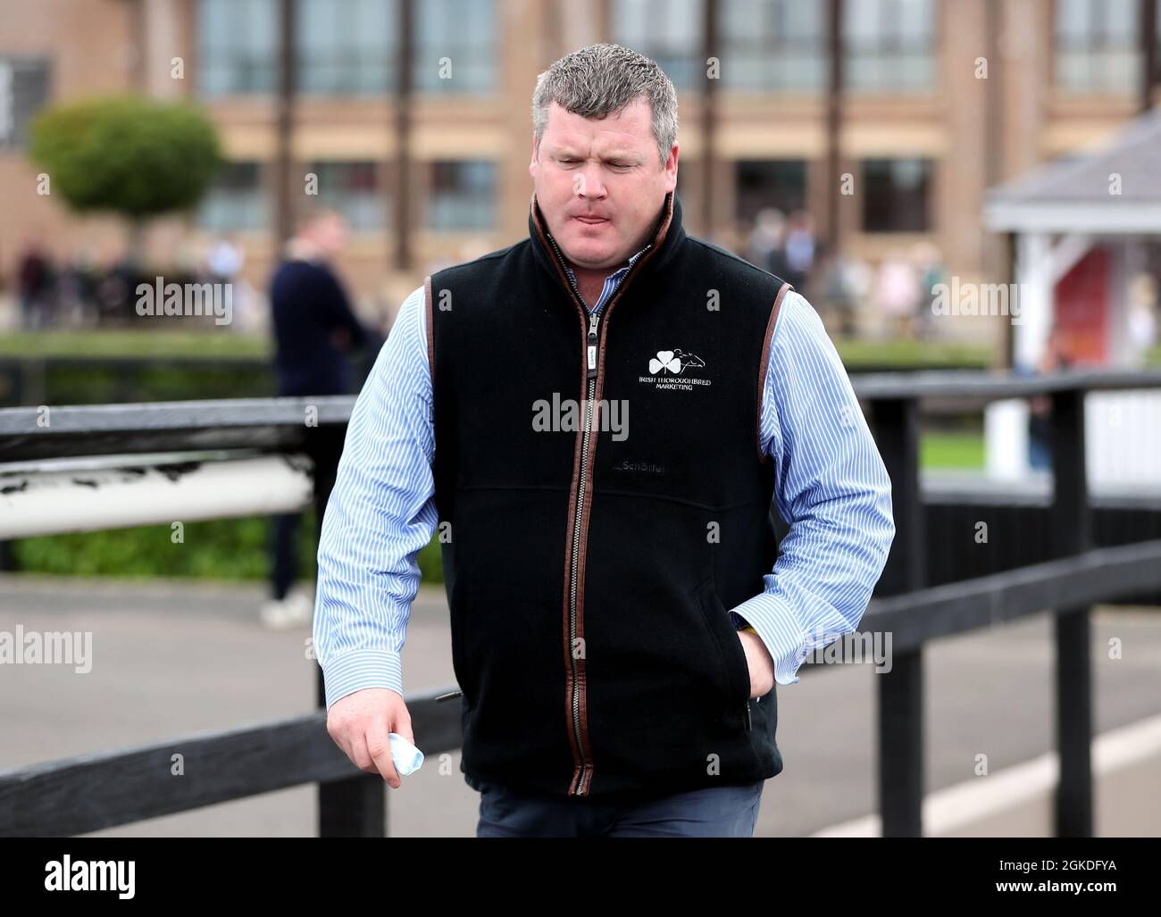 Trainer Gordon Elliott nach dem Donate to the Coast to the Curragh ...