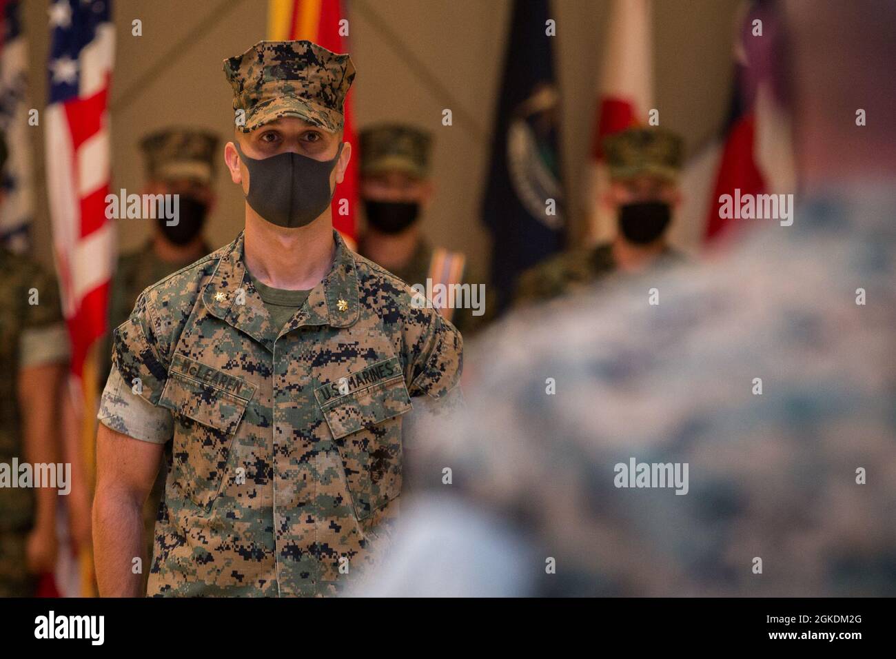 Der Maj. Des US Marine Corps, Luke McLearen, Executive Officer des 3d ...