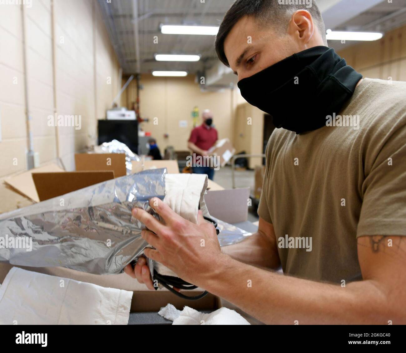Technik. Sgt. Joe Villines, der Lagerverwalter der 78th Logistics ...
