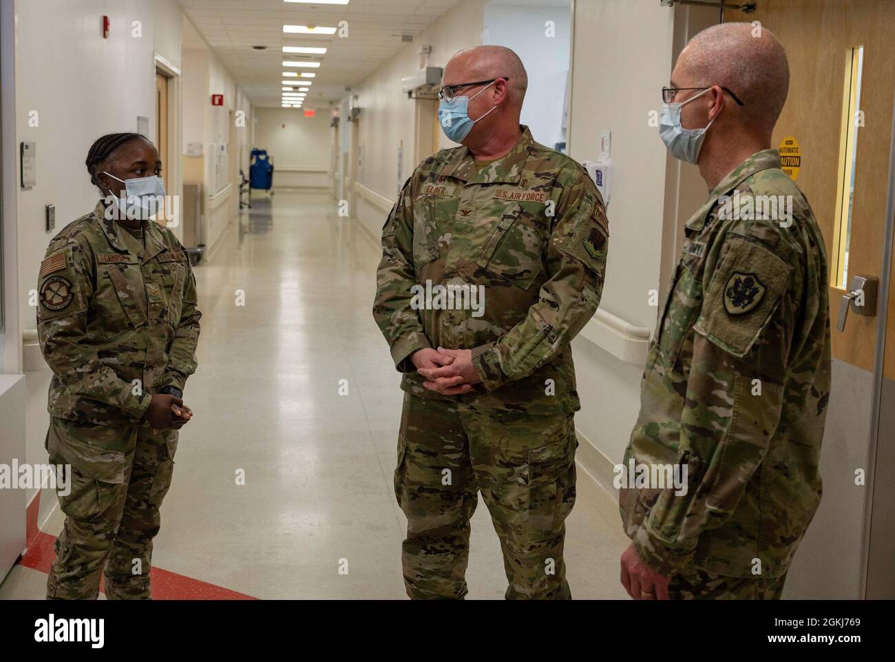 US Air Force Airman 1st Class Janelle Campbell, links, 63rd Surgical ...