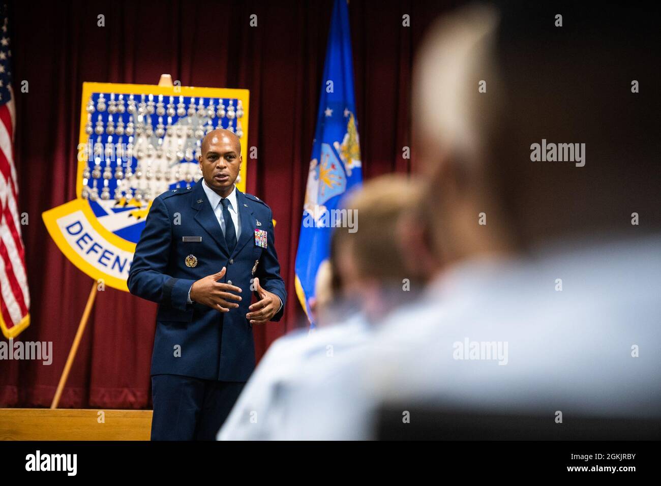 US-Brig. General Roy W. Collins, Leiter der Sicherheitskräfte ...