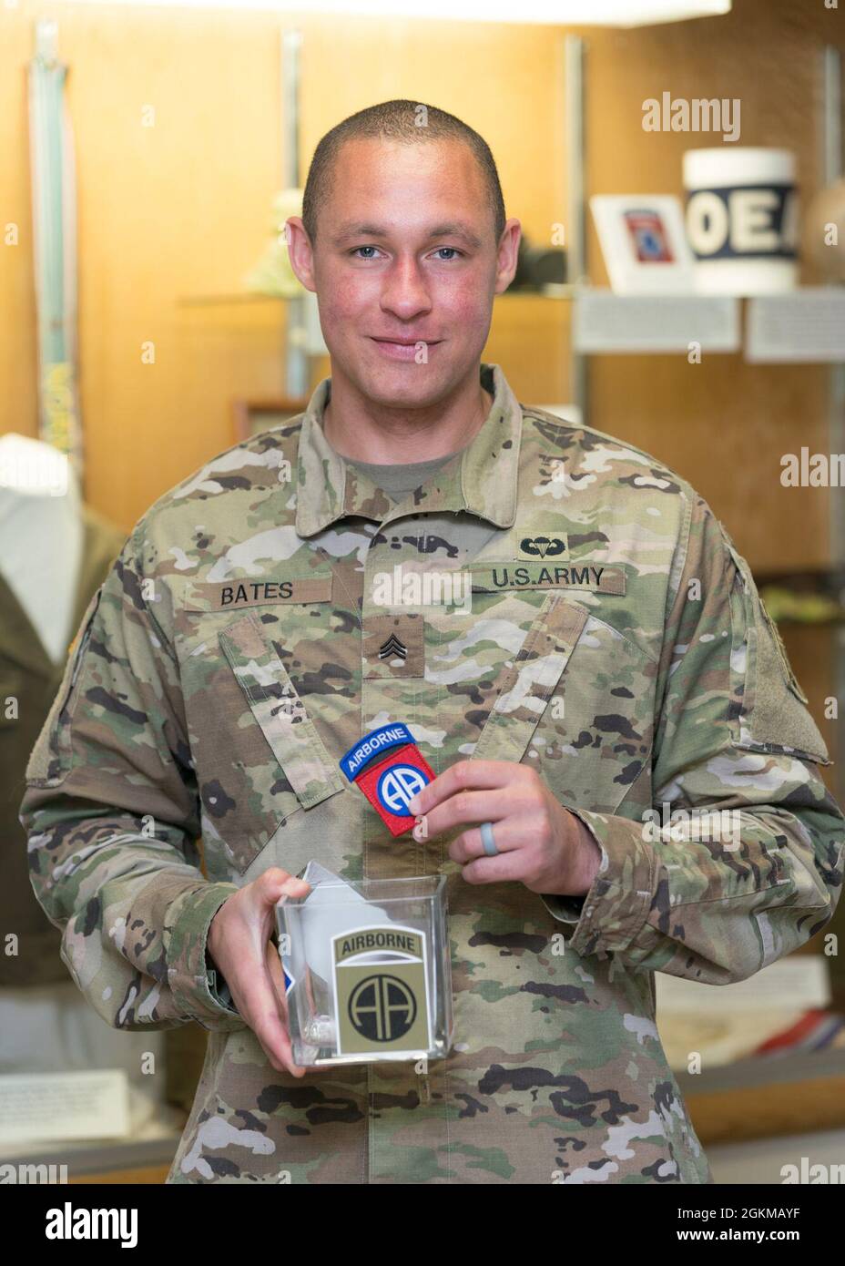 Sgt. Dennis Bates vom 1-508. Fallschirmjäger-Infanterie-Regiment, 3 ...