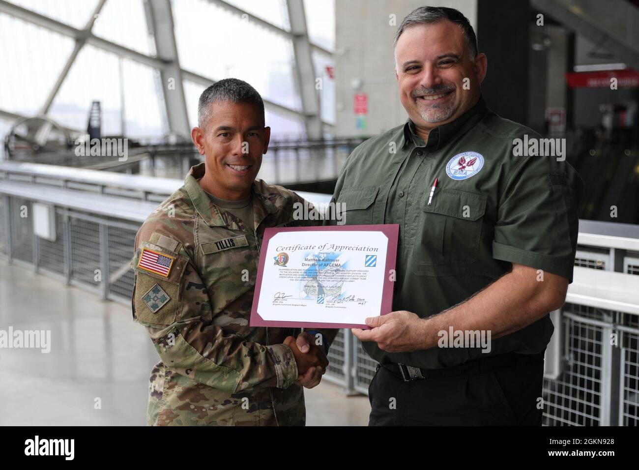 Der Oberst der US-Armee, Terry Tillis, Kommandant des Kampfteams der 2 ...