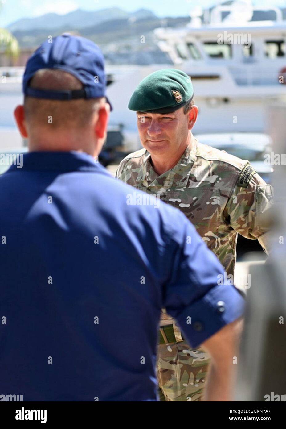 Brigadegeneral Alan Lister vom US-Indo-Pacific Command besuchte das ...