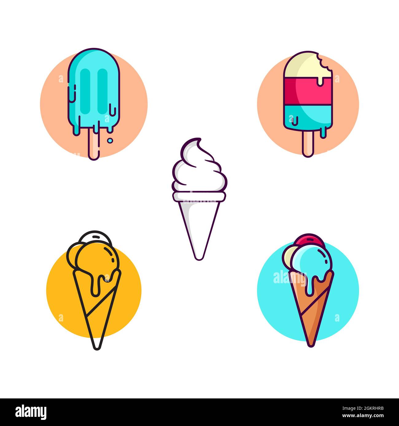 Eisbecher symbol -Fotos und -Bildmaterial in hoher Auflösung – Alamy