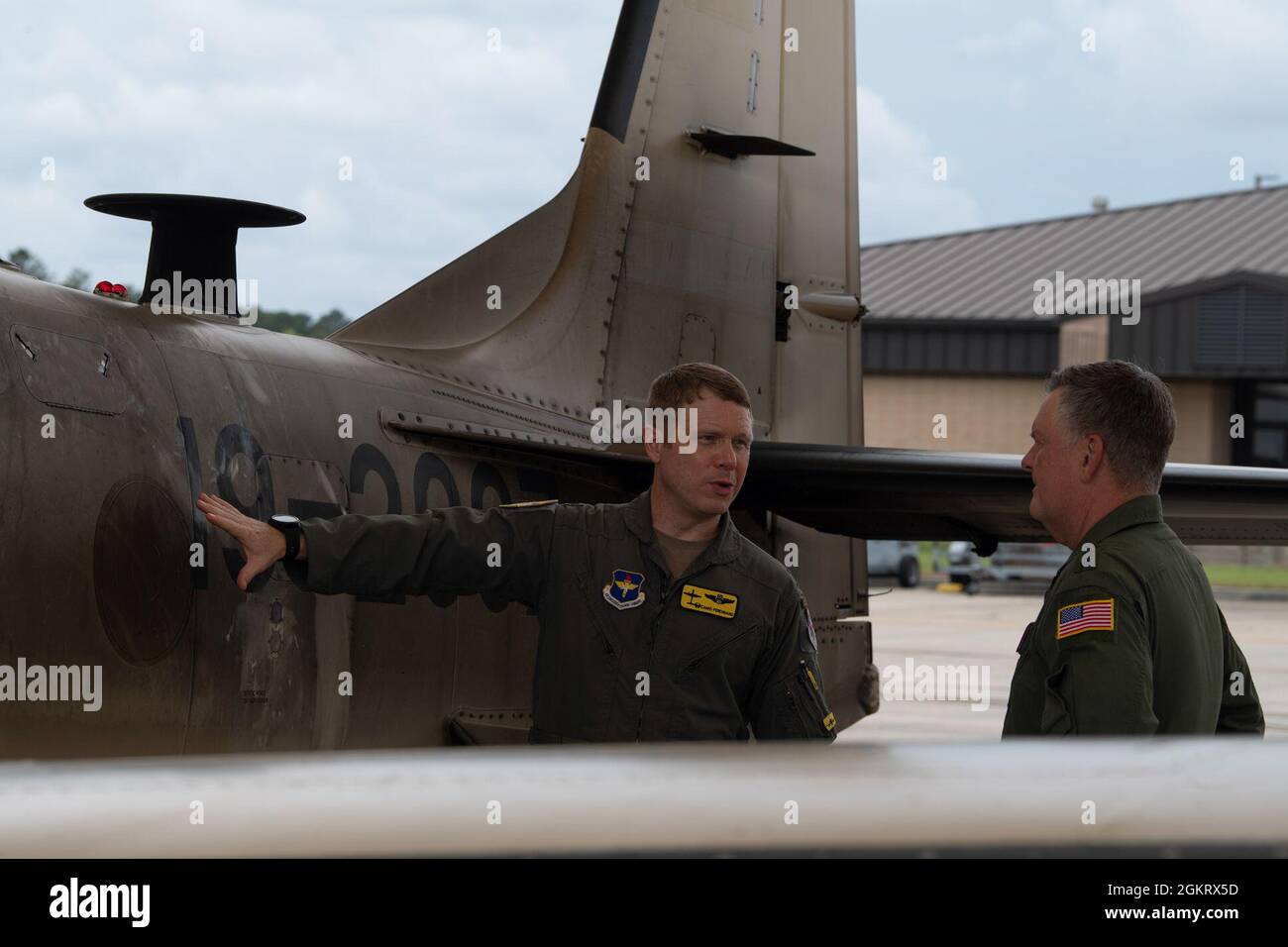 US Air Force LT. Col. Gerald Ferdinand, 81st Fighter Squadron Commander ...