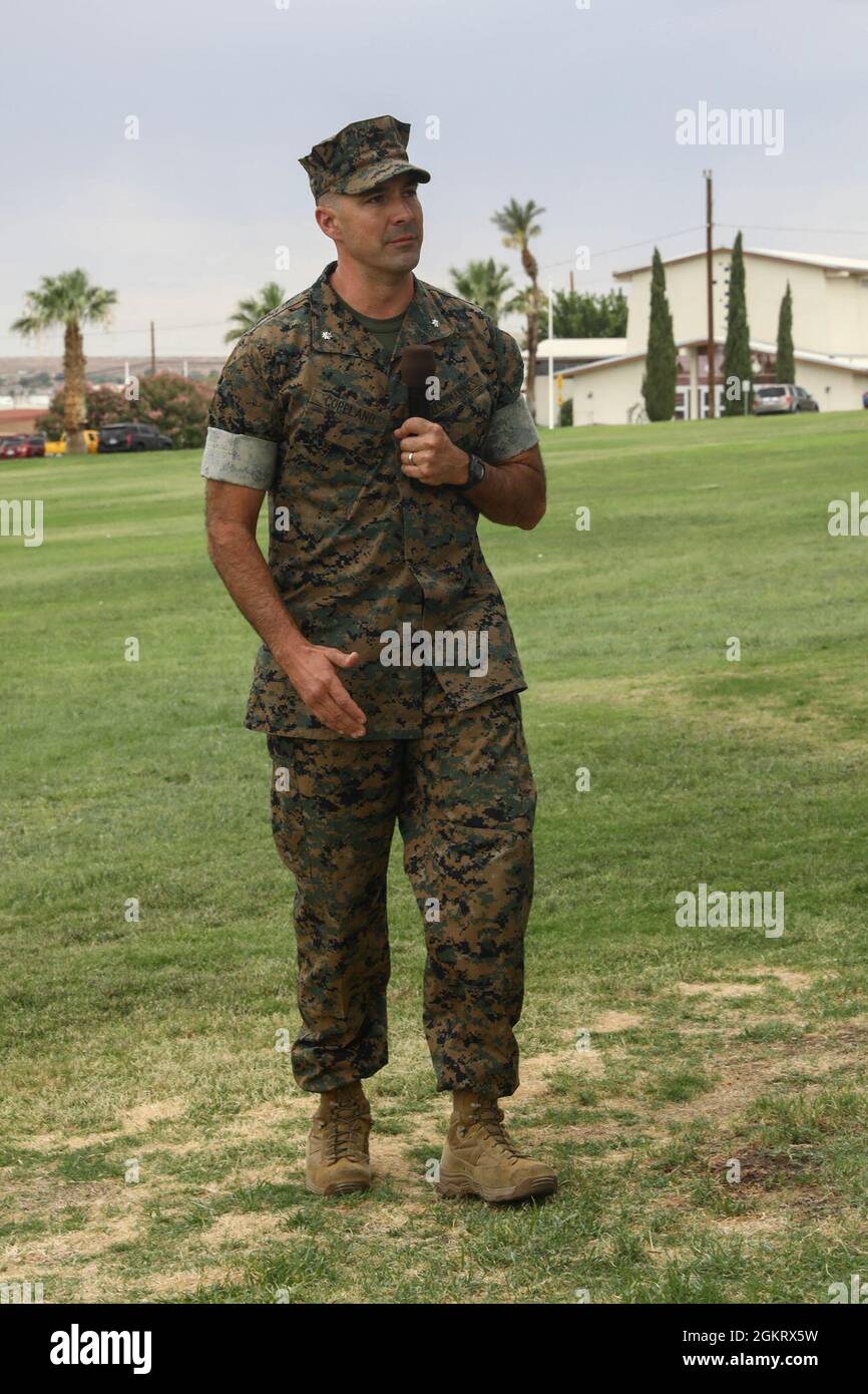 US Marine Corps LT. Col. Jason C. Copeland, der neu ernannte Kommandant ...