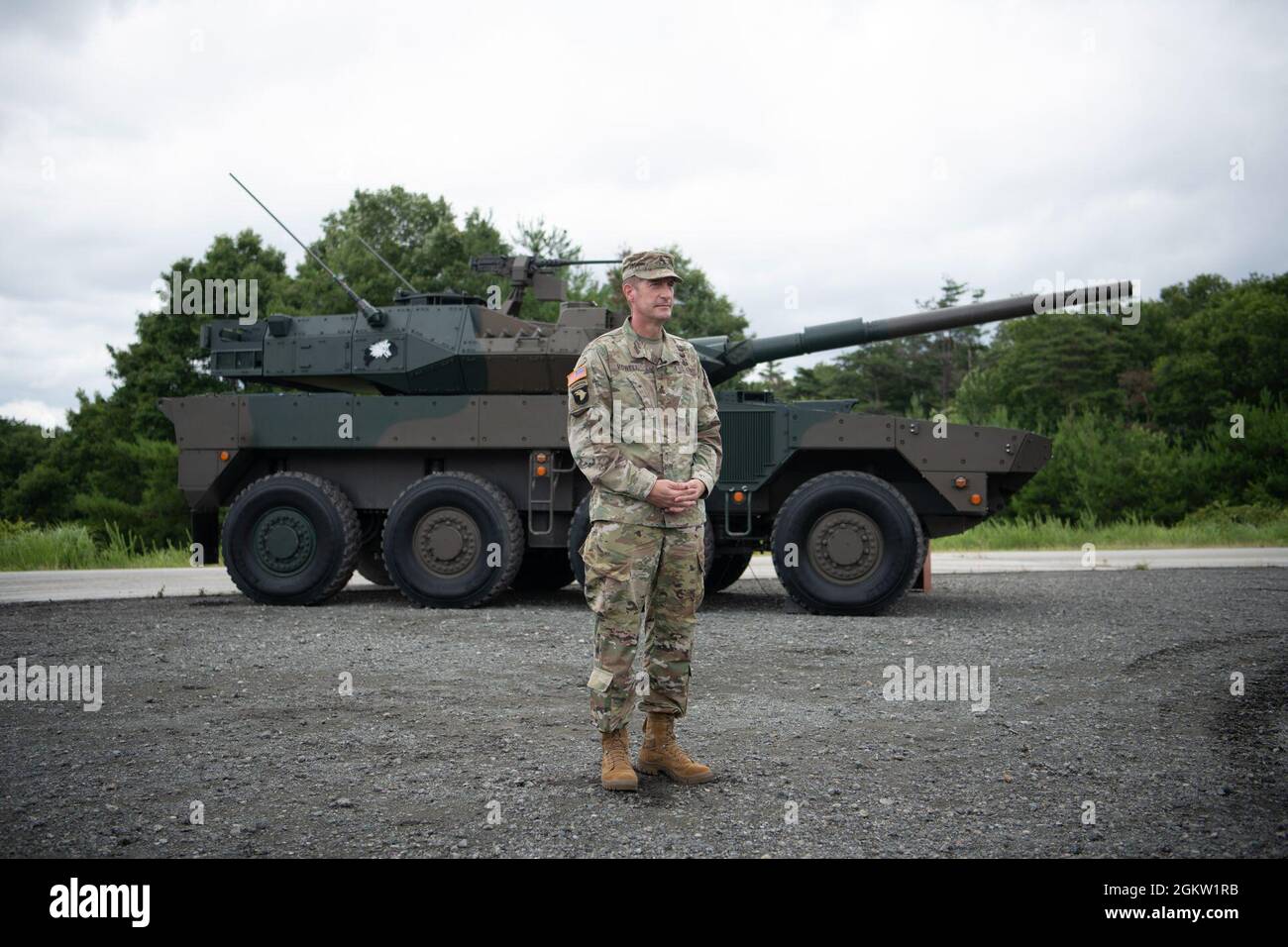 US Army Brig. General Joel Vowell, Kommandeur der US-Armee Japan, führt ...