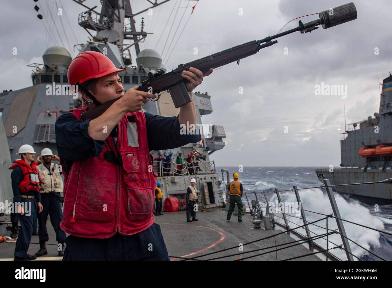 ATLANTISCHER OZEAN (9. Juli 2021) – Gunners Mate 3. Klasse Christopher ...