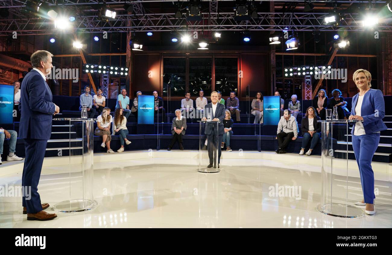 15. September 2021, Schleswig-Holstein, Lübeck: Armin Laschet (CDU, M ...