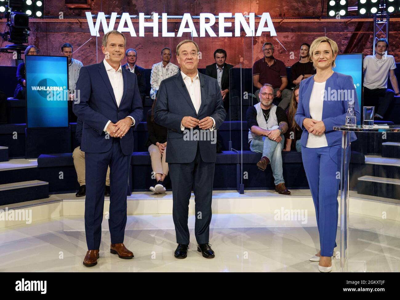 15. September 2021, Schleswig-Holstein, Lübeck: Armin Laschet (CDU, M ...