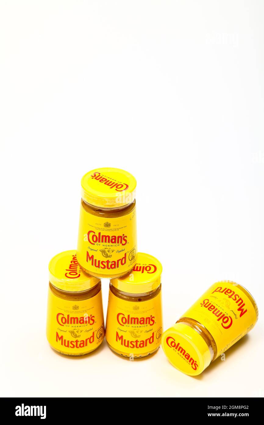 Glas colmans senf -Fotos und -Bildmaterial in hoher Auflösung – Alamy