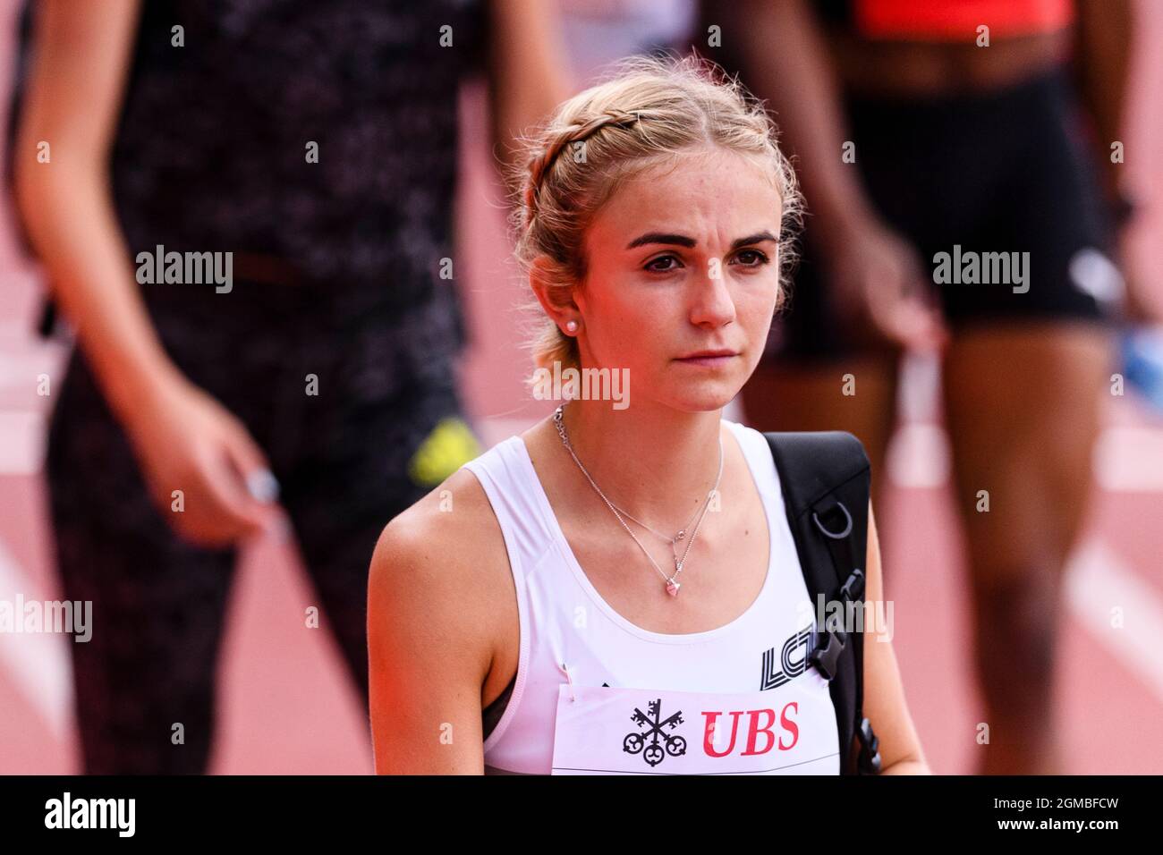 LAUSANNE, SCHWEIZ - 26. AUGUST: Giulia Senn aus der Schweiz versucht am ...
