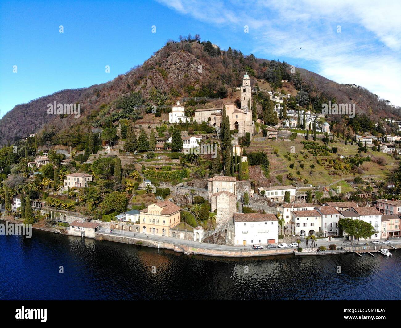 Lago lugano schweiz tessin tessin morcote -Fotos und -Bildmaterial in ...