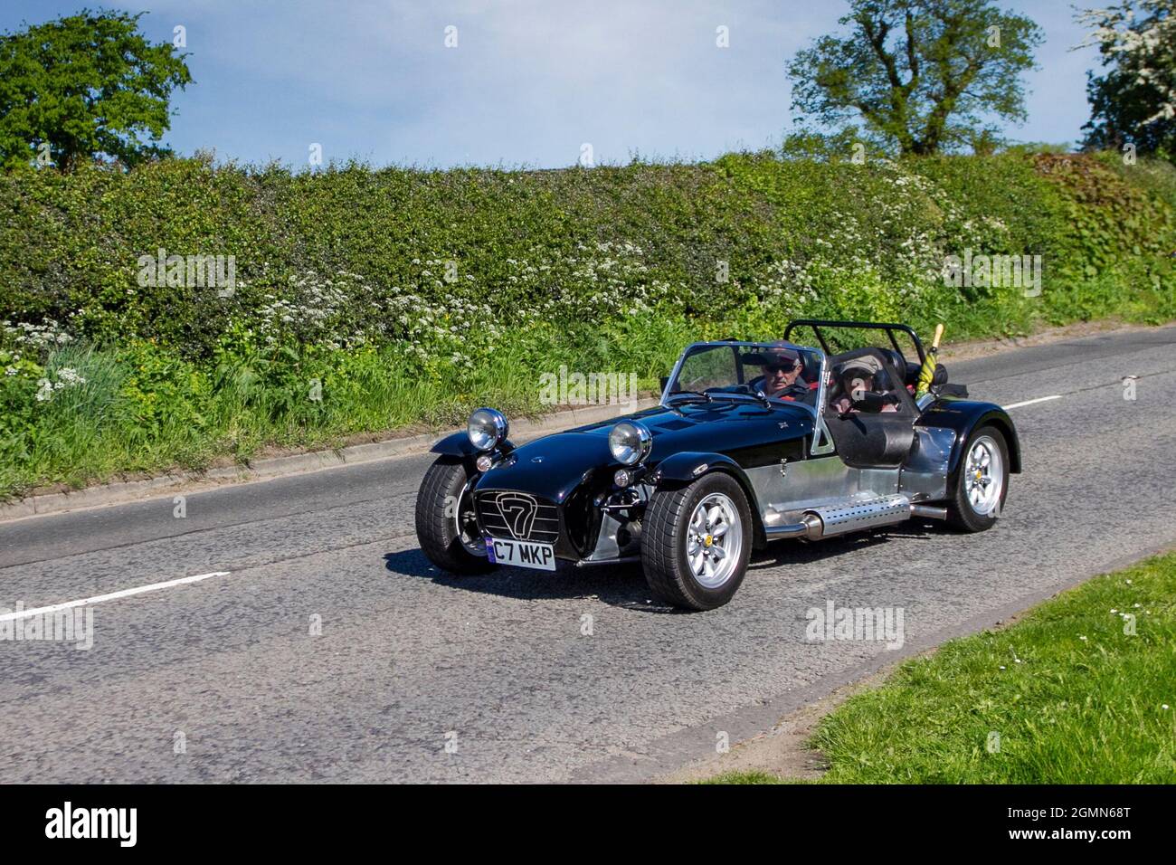 2002 schwarzer Caterham Super 7 2dr, zweisitziger 1800cc Benziner-Kit ...