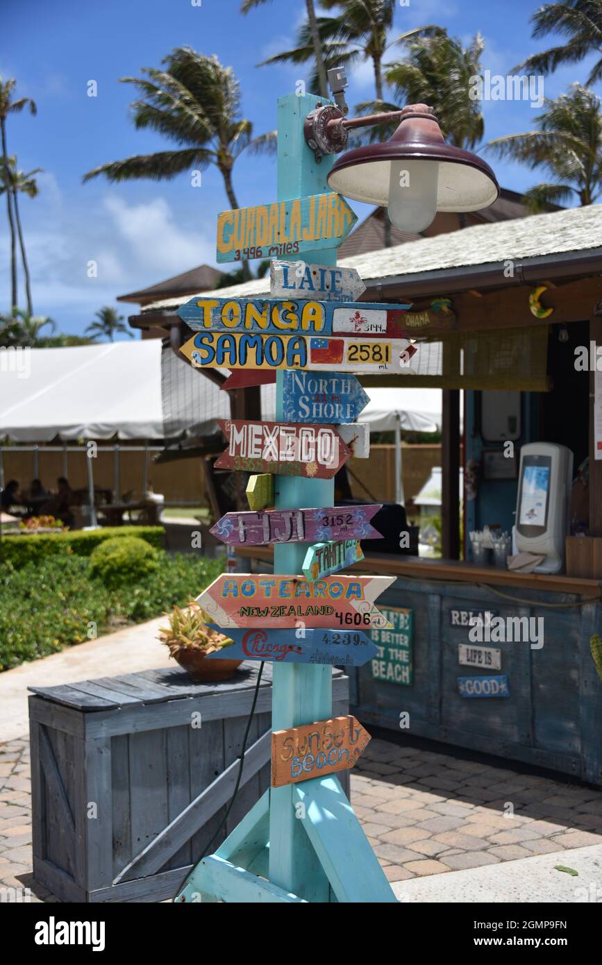 Oahu HI USA 6/3-4/2021. Polynesisches Kulturzentrum. Eröffnet Am 10/12 ...