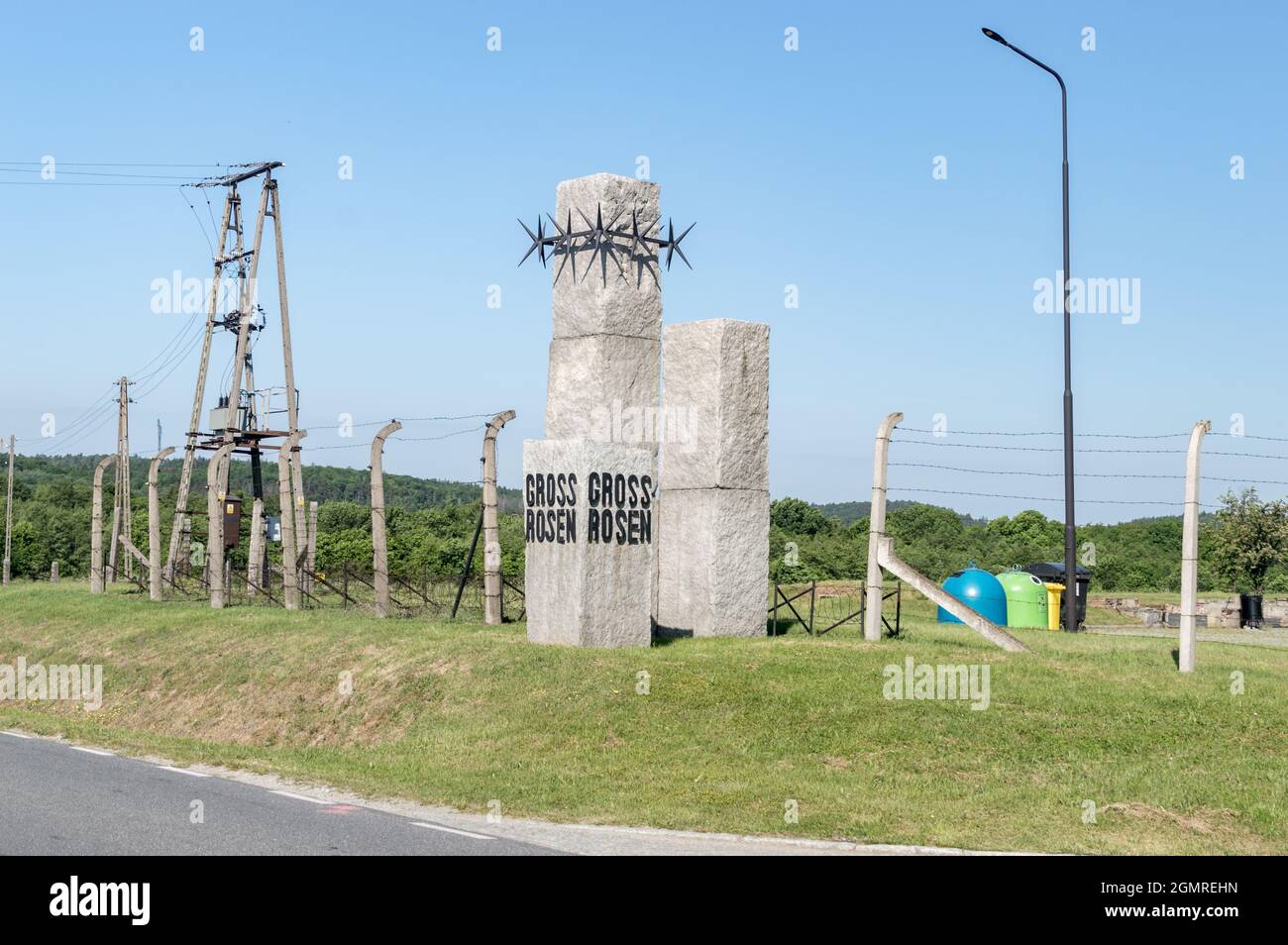 Rogoznica, Polen - 3. Juni 2021: Denkmal Gross-Rosen im Museum Gross ...