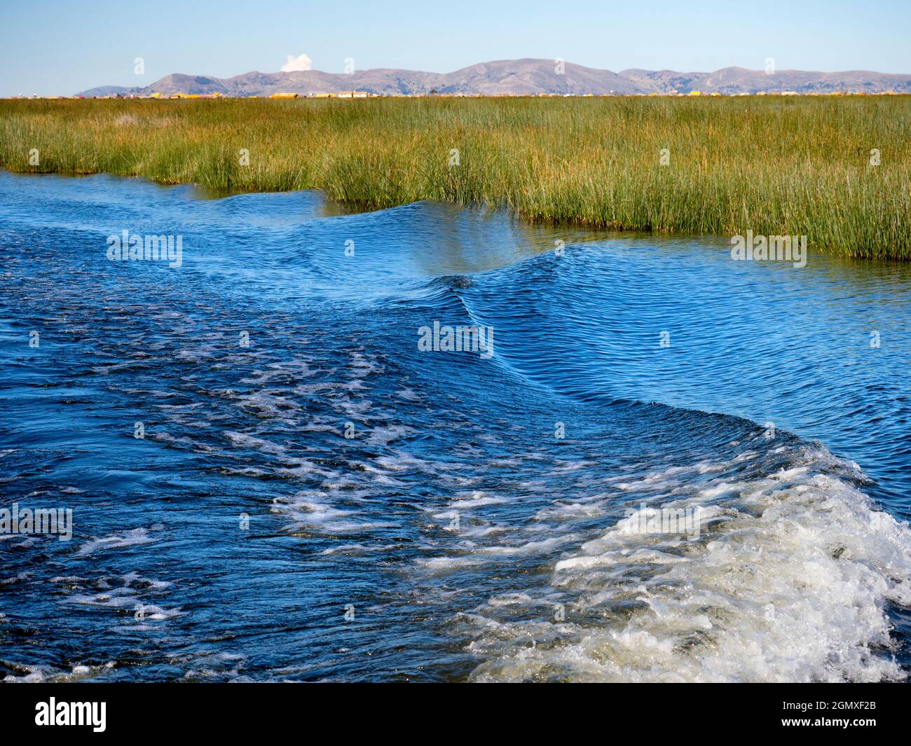Titicacasee, Peru - 17. Mai 2018; der 12,507 wunderschöne ...