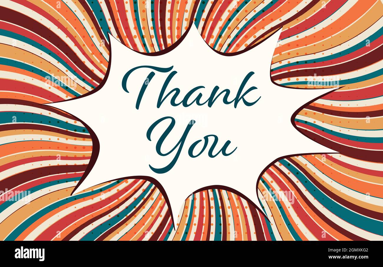 Boom oder Pop Art Sprechblase mit -Vielen Dank- Text. Konzept der ...